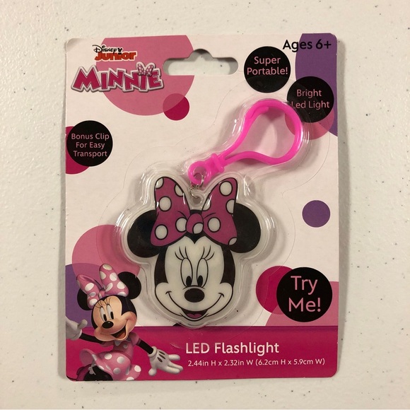 Other | New Disney Junior Minnie Led Flashlight With Clip Ages 6 | Poshmark
